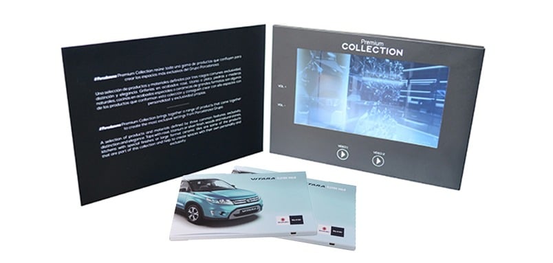 Using promotional video card brochures - JSM